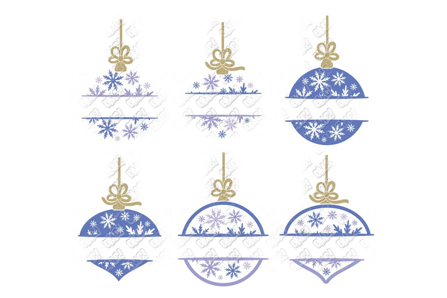 Snowflake SVG Bundle In SVG DXF EPS JPG PNG OhMyCuttables